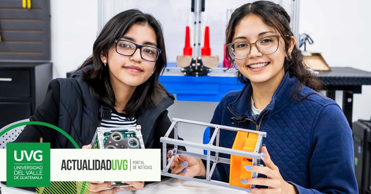 Angela Quezada y Jimena Urizar, dos estudiantes que participan en el ...